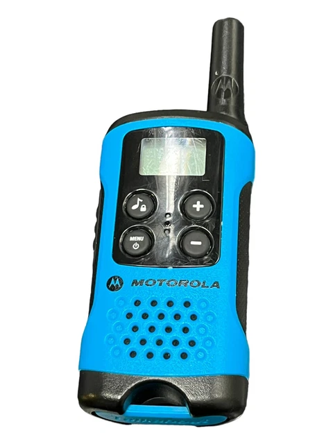 MOTOROLA TALKABOUT T100 Blue Handheld 22 Channels Two-Way Radio Walkie ...