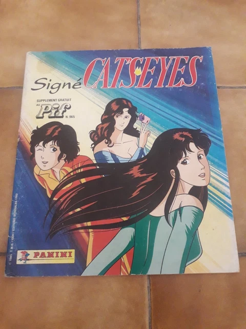 ALBUM PANINI SIGNÉ CATS EYES INCOMPLET 65/240 année 1987 BON DE ...