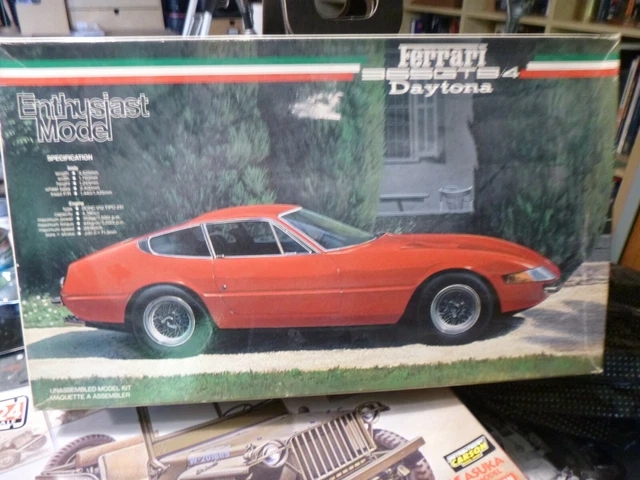KIT PLASTIQUE FERRARI 365 Gtb 4 Daytona Fujimi Enthusiast Model 1/24 EUR 35,50 - PicClick FR