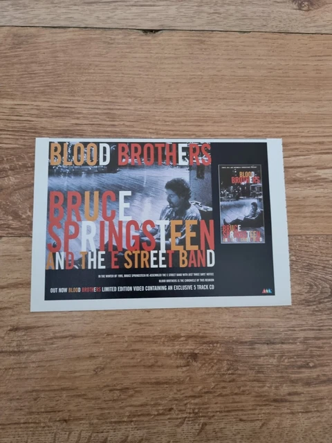 TNEWM58 ADVERT 5X8 Bruce Springsteen & E Street Band: Blood Brothers £5.99 - PicClick UK