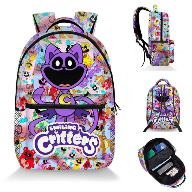 2024 SMILING CRITTERS Catnap Monsters Backpack Shoulder Bag Cats Gift ...