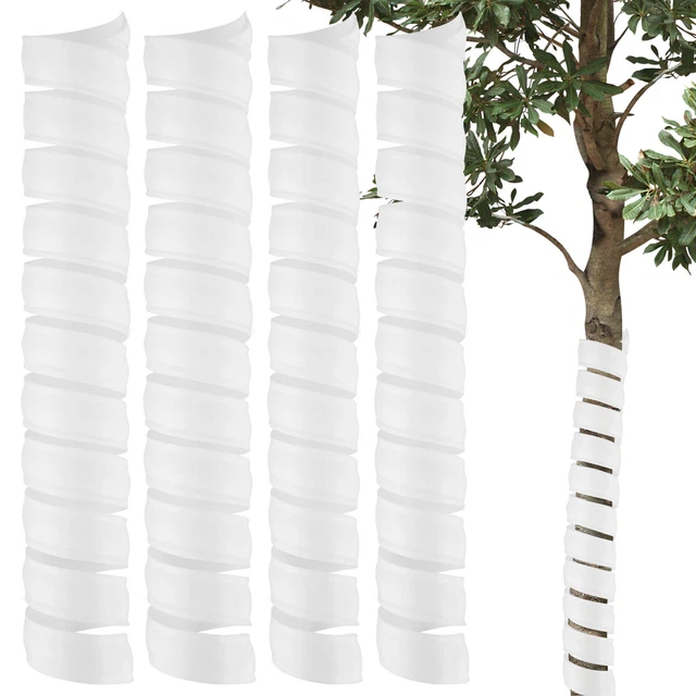 4PCS TREE SEEDLINGS Tubes Spiral Tree Guard Trunk Protector Tree Bark ...