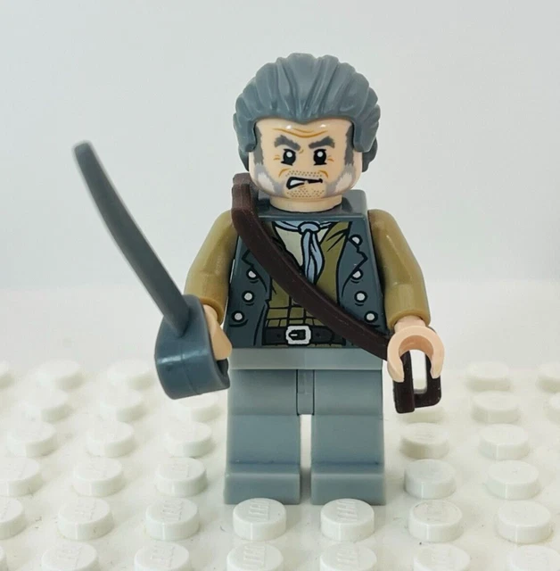 LEGO PIRATES OF Caribbean Minifigure Joshamee Gibbs w/ Sword 4184 4193 ...