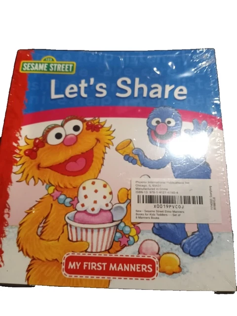 NEW SEALED SESAME Street Elmo My First manners Set of 8 Manners Books ...