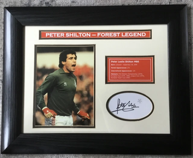 NOTTINGHAM FOREST LEGENDS Signed Photo PETER SHILTON COA £19.99 ...