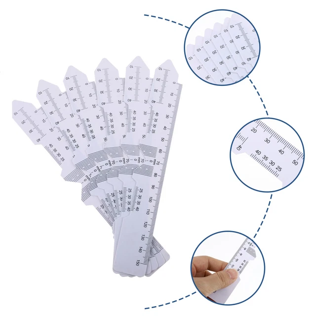 6 PCS PUPIL Distance Meter Professional Optical Ruler Pupillary Metal ...