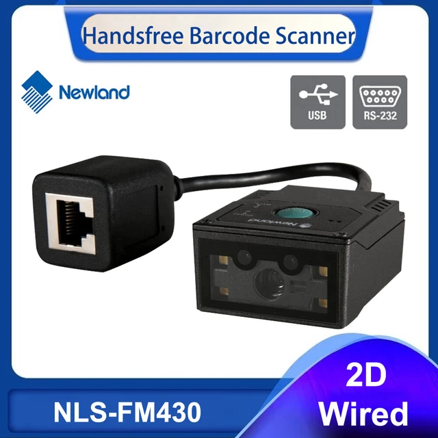 NEWLAND NLS-FM430 2D Fixed Mounted Barcode Scanner USB/RS232 Kit ...