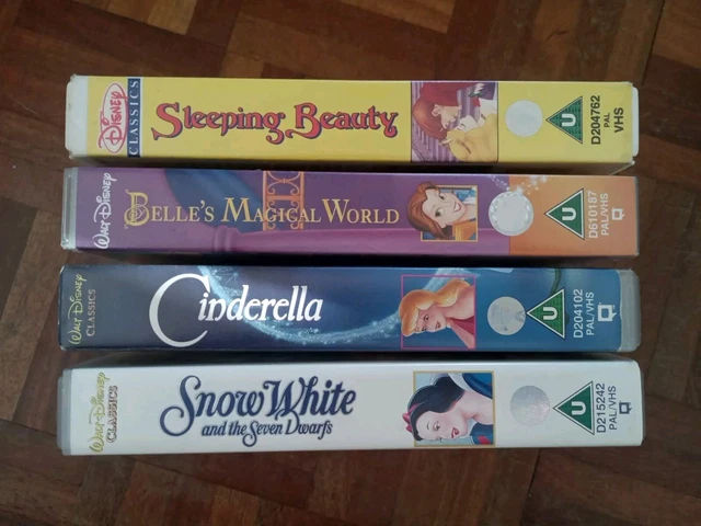 DISNEY CLASSICS VHS Bundle X 4 Disney Princess Video Collection, Great ...