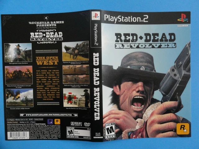 PLAYSTATION 2 RED Dead Revolver Original Cover Art *No Game Disc Case ...