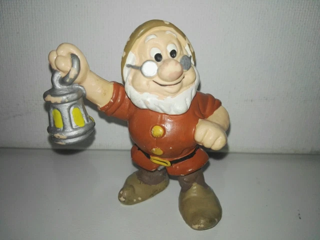 DOC DWARF WITH headlight figure, Disney Snow White Bully ...