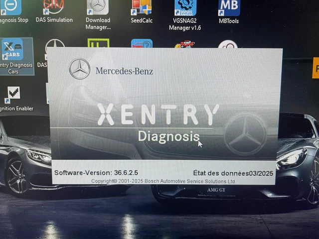 VALISE DIAG MERCEDES Xentry 03.2025 Star diag SANS Zenzefi - PC lenovo X250 EUR 349,00 - PicClick FR