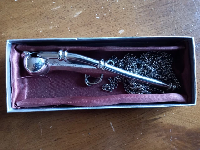 WW1/WW2? ROYAL NAVY Bosun Call Whistle With Chain & Box (personalised ...