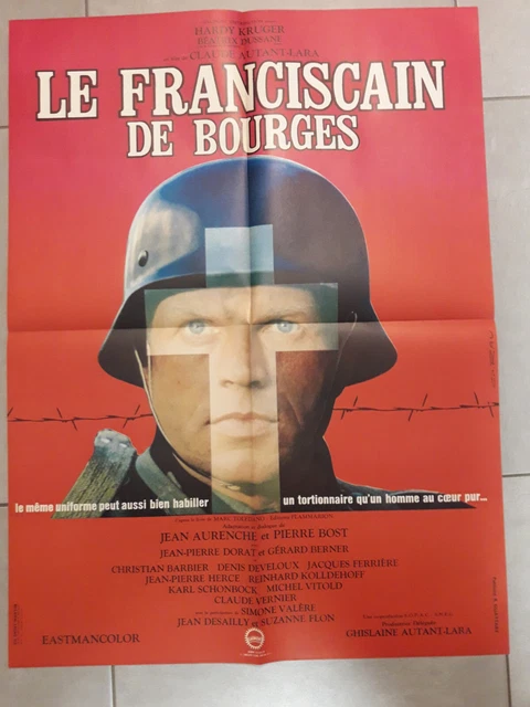 LE FRANCISCAIN DE BOURGES Affiche cinéma 60x80 AUTANT-LARA, HARDY KRÜGER, DORAT EUR 4,00 ...
