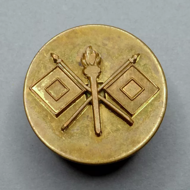 Insigne De Col Signal Corps Collar Disk Us 2 Gm Wwii Eur 16 99