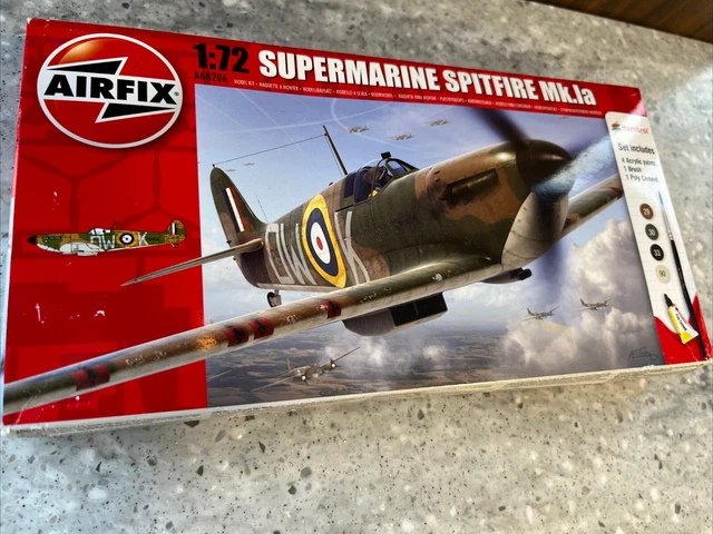 AIRFIX 1:72 SCALE Model WWII Supermarine Spitfire Mk.Ia Skill Level 1 - A68206 £16.32 - PicClick UK