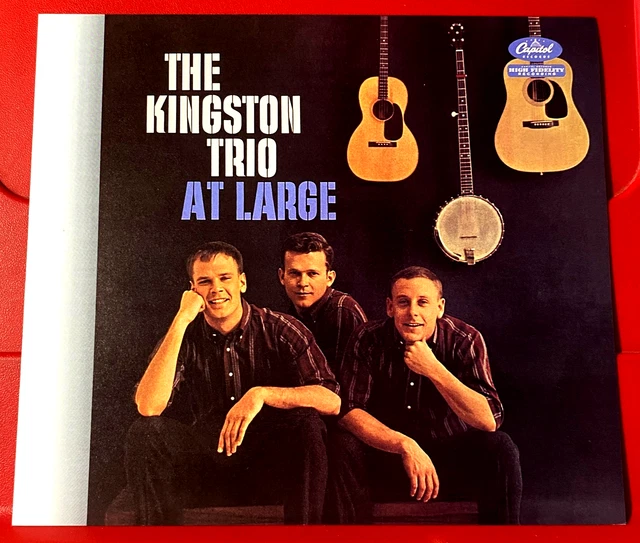 THE KINGSTON TRIO At Large Album Cover Art PICTURE / PRINT 8" x 7" £2. ...