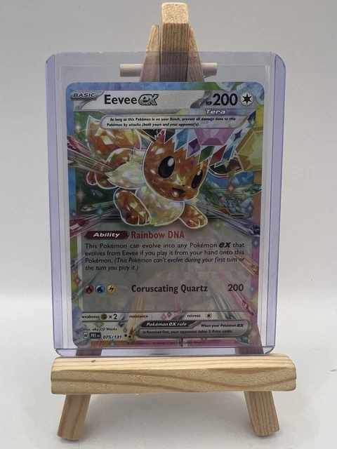 POKEMON TCG EEVEE EX Tera 075/131- Prismatic Evolutions- Double Rare ...