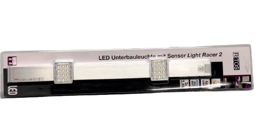 UNTERBAULEUCHTE LED KÜCHE Ritos Light Racer 2 Silber 2 x 2,4W Aluminium ...
