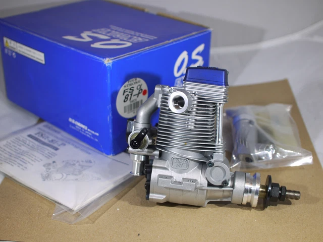 OS ENGINES FS81A-P Alpha Series .81 4 Stroke Pumped Engine Glow, N.I.B ...