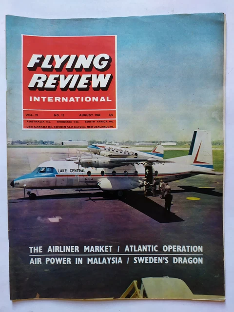 FLYING REVIEW INTERNATIONAL Magazine August 1966 EUR 5,60 - PicClick FR