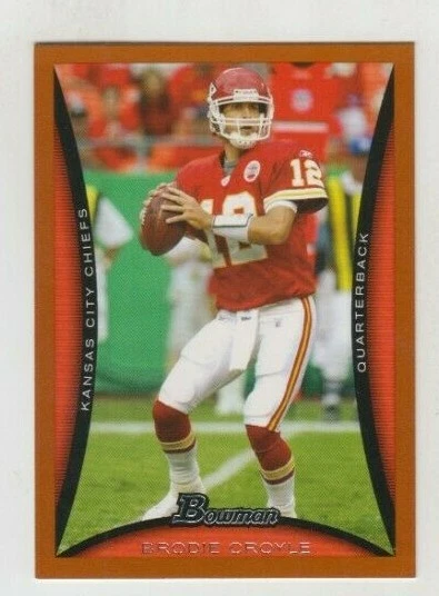 BRODIE CROYLE 2008 BOWMAN ORANGE BORDER PARALLEL /250 KANSAS CITY ...