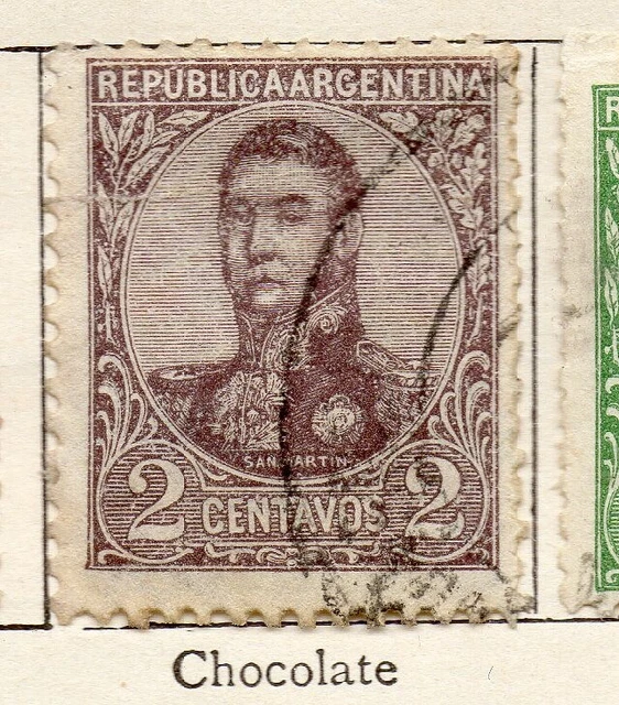 ARGENTINA 1908-10 EMISSIONE anticipata fine usato 2c. NUOVO CON ...