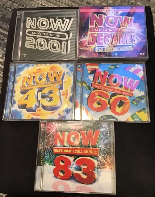 NOW THAT’S WHAT I Call Music X 6 Dance 2001, Decades 1983-2003, 43, 60 ...