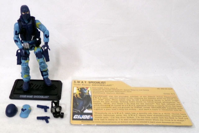 HASBRO GI JOE G. I. Joe Shockblast V2 3.75" Figura Con Archivo Tarjeta ...