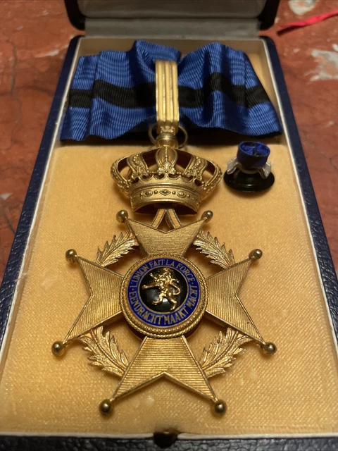ORDER OF LEOPOLD, Medal, Order Of Commander, Gold And Green, In Box £ ...