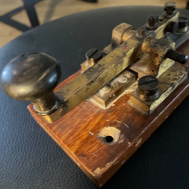 ANTIQUE SILVERTOWN LONDON Morse Code Key £79.00 - PicClick UK