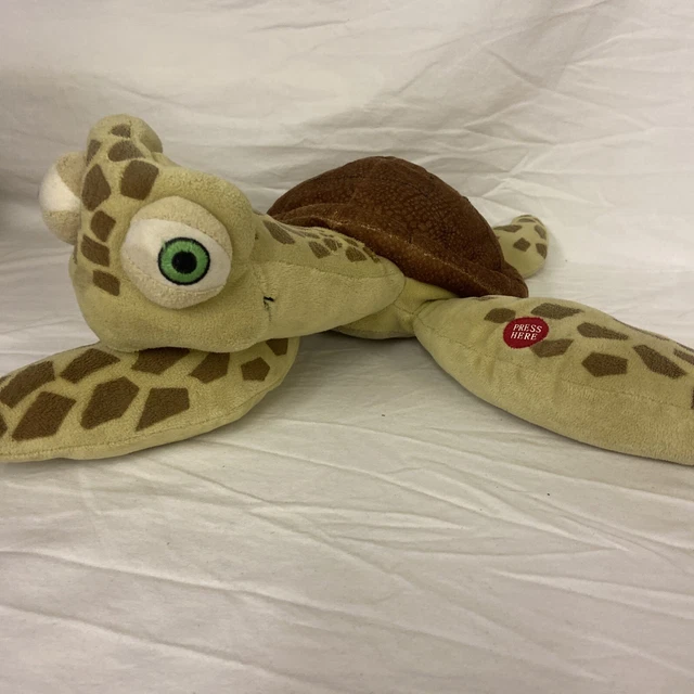 DISNEY PARKS FINDING Nemo Crush Plush Soft Toy Teddy Turtle £15.95 ...
