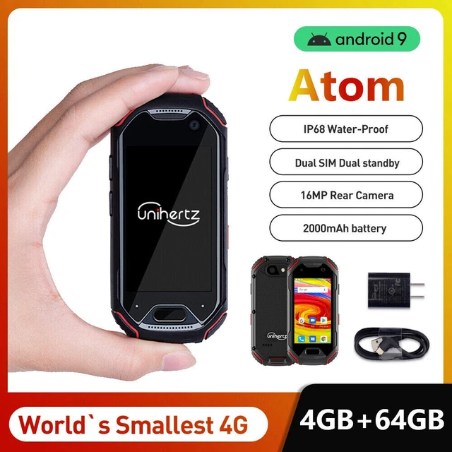 UNIHERTZ ATOM RUGGED Smartphone Octa Core 4GB+64GB NFC 2.45 inch ...
