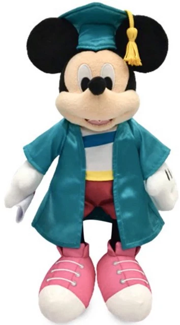 DISNEY PARKS MICKEY Mouse Class of 2021 Graduation Plush 14" Teal Cap ...