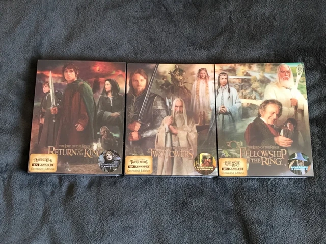 THE LORD OF the Rings Blufans Exclusive Double Lenti 4K Steelbook Trilogy £343.32 - PicClick UK