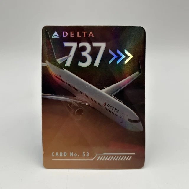 DELTA AIRLINES BOEING 737-900ER/767-300ER Trading Card - MISPRINT - SEE ...