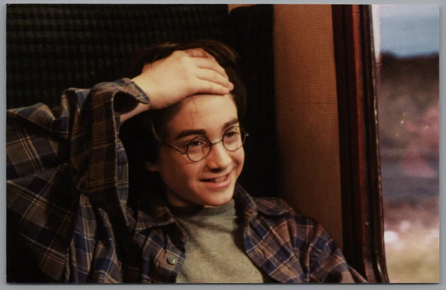 HARRY POTTER SHOWING Head Scar Sat On Train Unposted Postcard EUR 7,10 ...