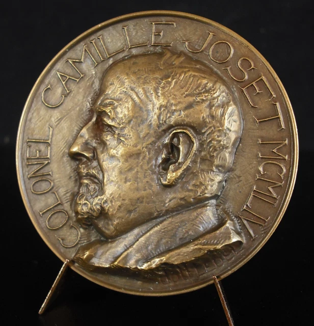 MÉDAILLE COLONEL CAMILLE JOSET Résistance Héros Belgique WWII 1954 Dolf LEDEL EUR 85,00 ...