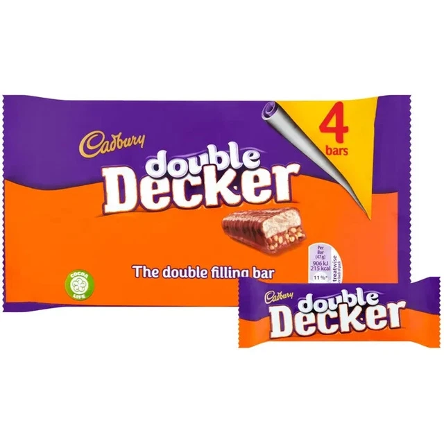 CADBURY DOUBLE DECKER MultiPack 37.3g (Pack Of 3) £7.99 - PicClick UK