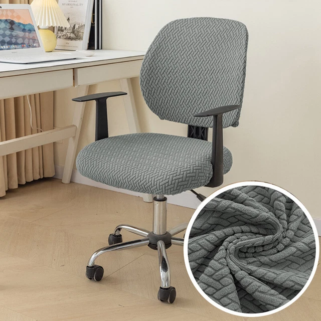SPLIT COMPUTER OFFICE Chair Covers Slipcover Stretch Desk Task Rotat ...