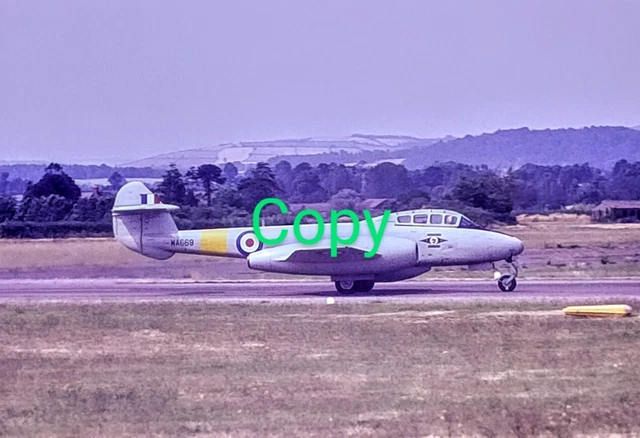 WA669 GLOSTER METEOR T7 Unpublished Professional 35Mm Slide. See ...