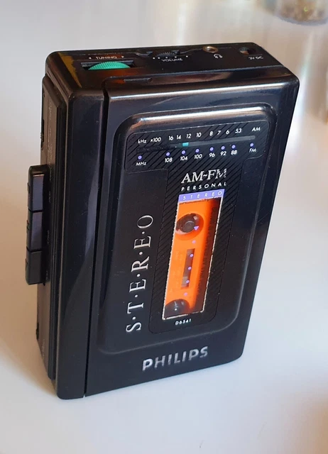 VINTAGE PHILIPS D6541 Walkman Stereo Radio Cassette Player Working ...
