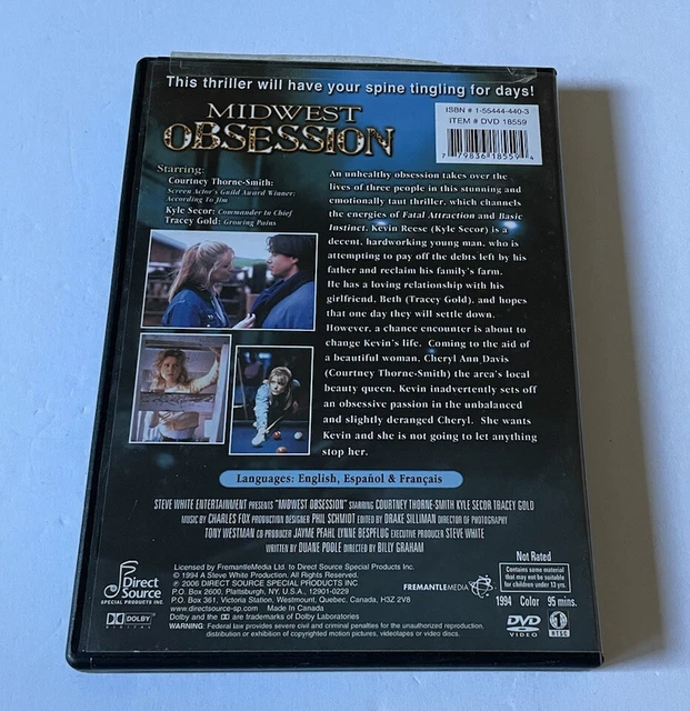 MIDWEST OBSESSION 1985 DVD Courtney Thorne-Smith Tracey Gold Kyle Secor Drama $4.99 - PicClick CA