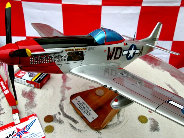 P 51 MUSTANG Ridge Runner III Riesig 1:24 Woodmodell / Aircraft / AVION ...