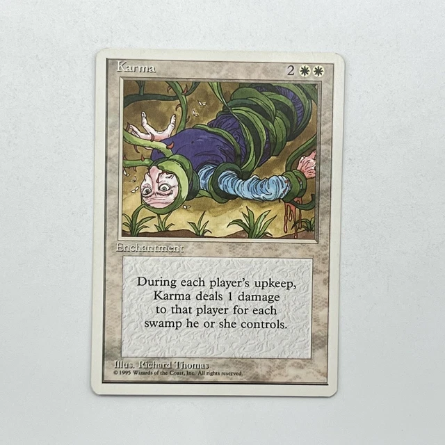 MAGIC THE GATHERING MTG Karma - 4ème édition - EX authentique ...