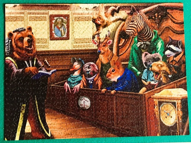 ANIMAL COURTROOM 1000 Piece Jigsaw Puzzle Brand New and Sealed. £1.99 ...
