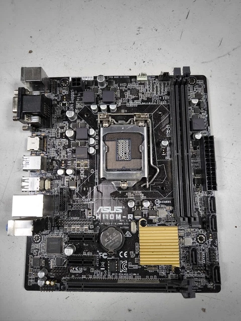 ASUS H110M-R MOTHERBOARD - For Parts, Cosmetic Wear £17.63 - PicClick UK