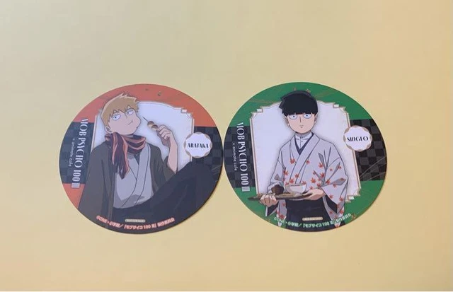 MOB PSYCHO 100 Animate Cafe Shigeo Kageyama Reigen Arataka Coaster Set ...