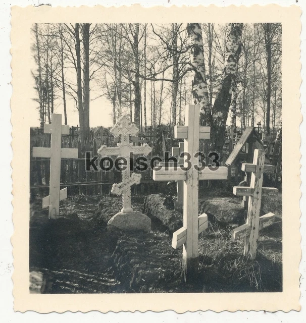 FOTO RUSSISCHER FRIEDHOF in Tosno bei Leningrad Wehrmacht Ostfeldzug Russland EUR 5,50 - PicClick DE