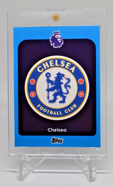 2025/26 CHELSEA TEAM Badge Topps Premier League 2026 Blue Parallel ...