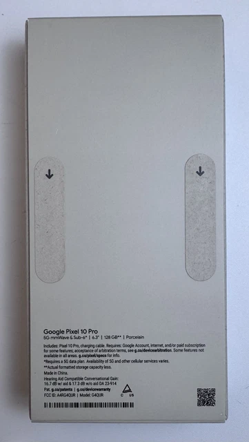 GOOGLE PIXEL 10 Pro 128GB Porcelain - Factory Unlocked - NEW SEALED BOX ...